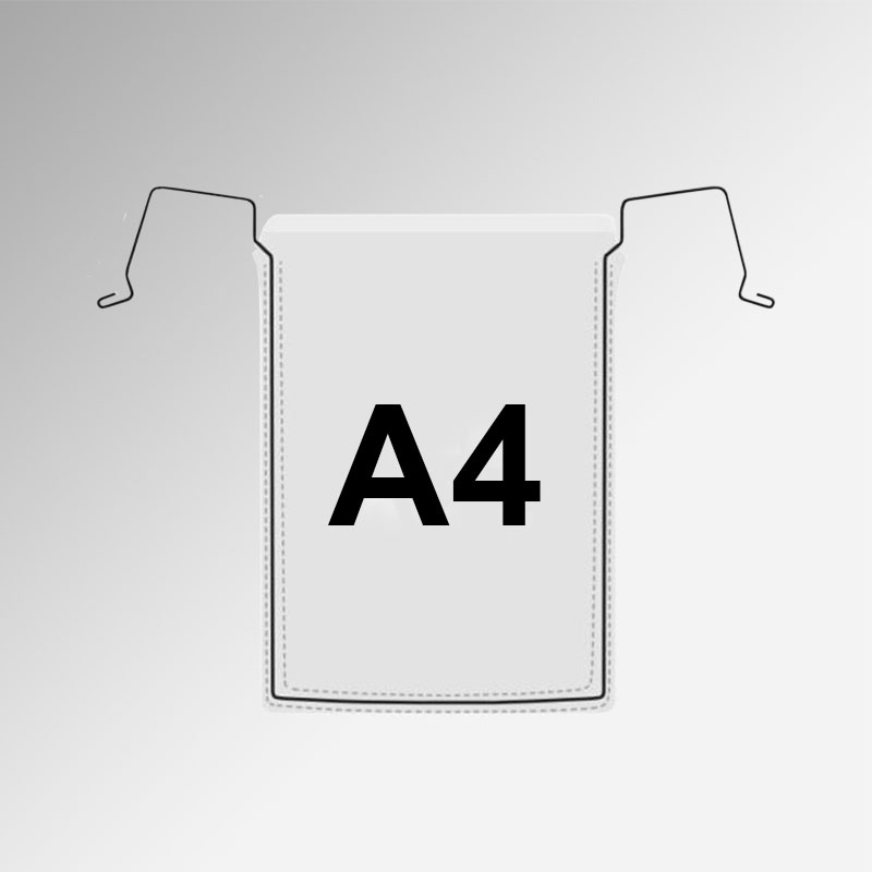 Mesh Poster Holders | A4 Acrylic Pocket for Gridwalls | Display Easels UK