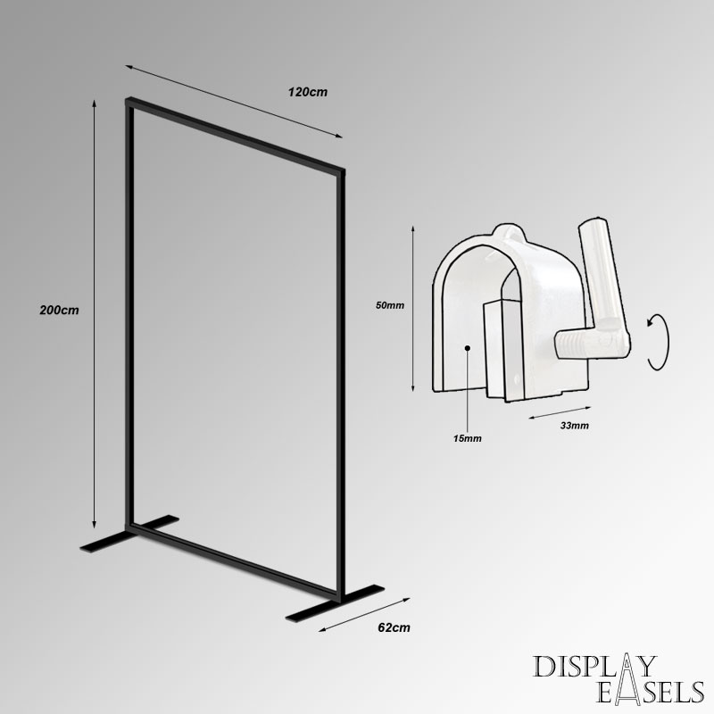 Heavy Carpet Display | Double-sided Stand for Shaggy Rugs | Display ...